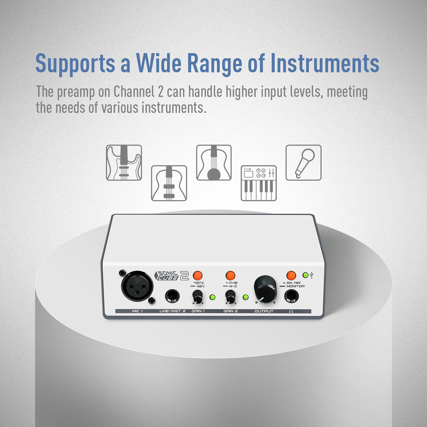 Sonicake Sonic Cube II Dual-channel Audio Interface | QAI-22