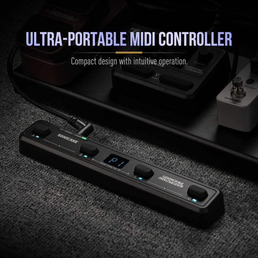 Pocket Control Wireless MIDI Controller with USB Host (Sonicake QCT-4)