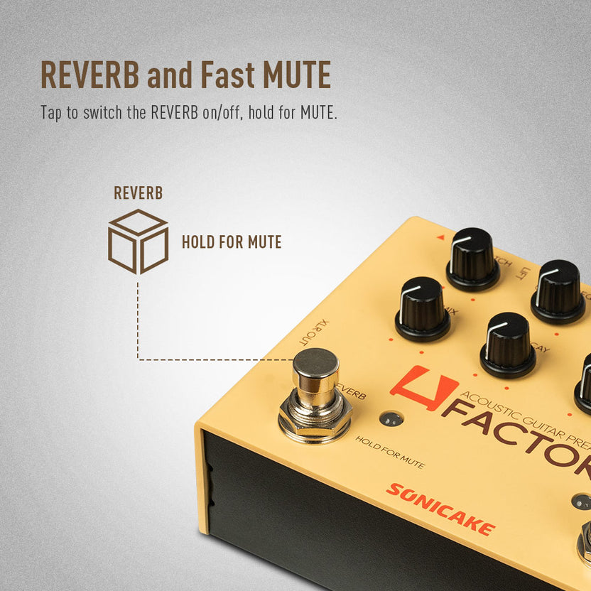 SONICAKE A Factory: Acoustic Instruments Preamp with Digital Reverb