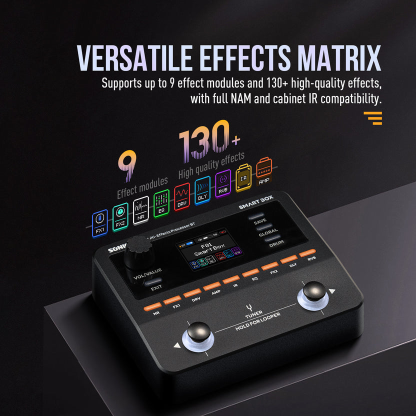 Sonicake Smart Box Compact Multi Effects Processor for Stage (QME-20)