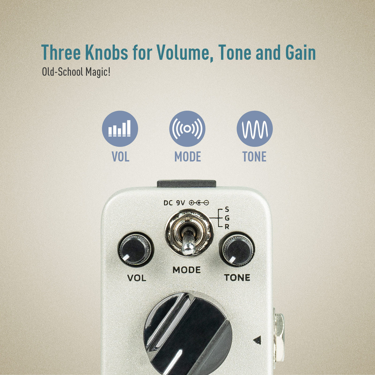Sonicake Trio Rider Centaur-style Classic Overdrive Pedal | QSS-26