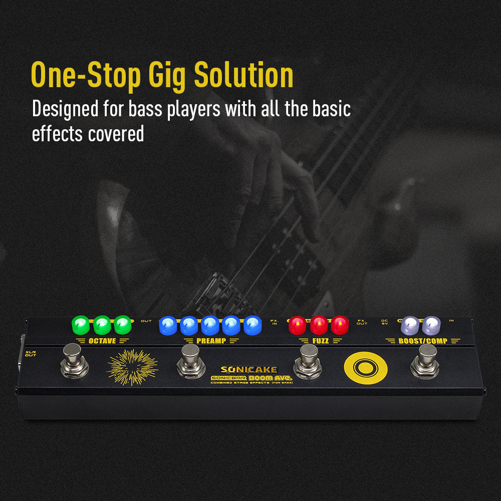 SONICAKE BOOM Ave. Multi Effects Bass Pedal – Sonicake