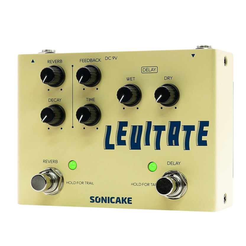 SONICAKE Levitate - Delay Reverb 2 in 1 Guitar Effects Pedal Digital